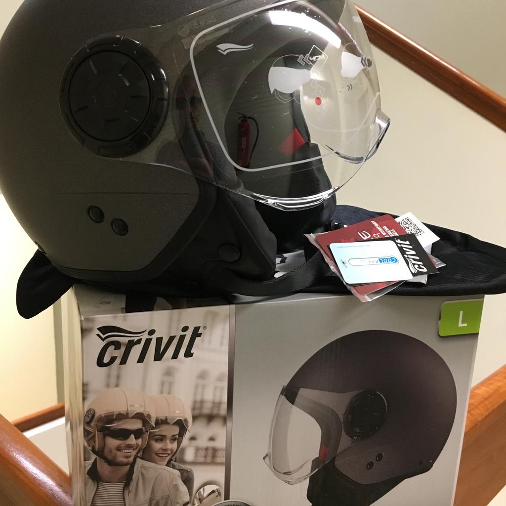 NEU Motorrad Motorroller Helm CRIVIT Jethelm in 80802 München für € 25 ...
