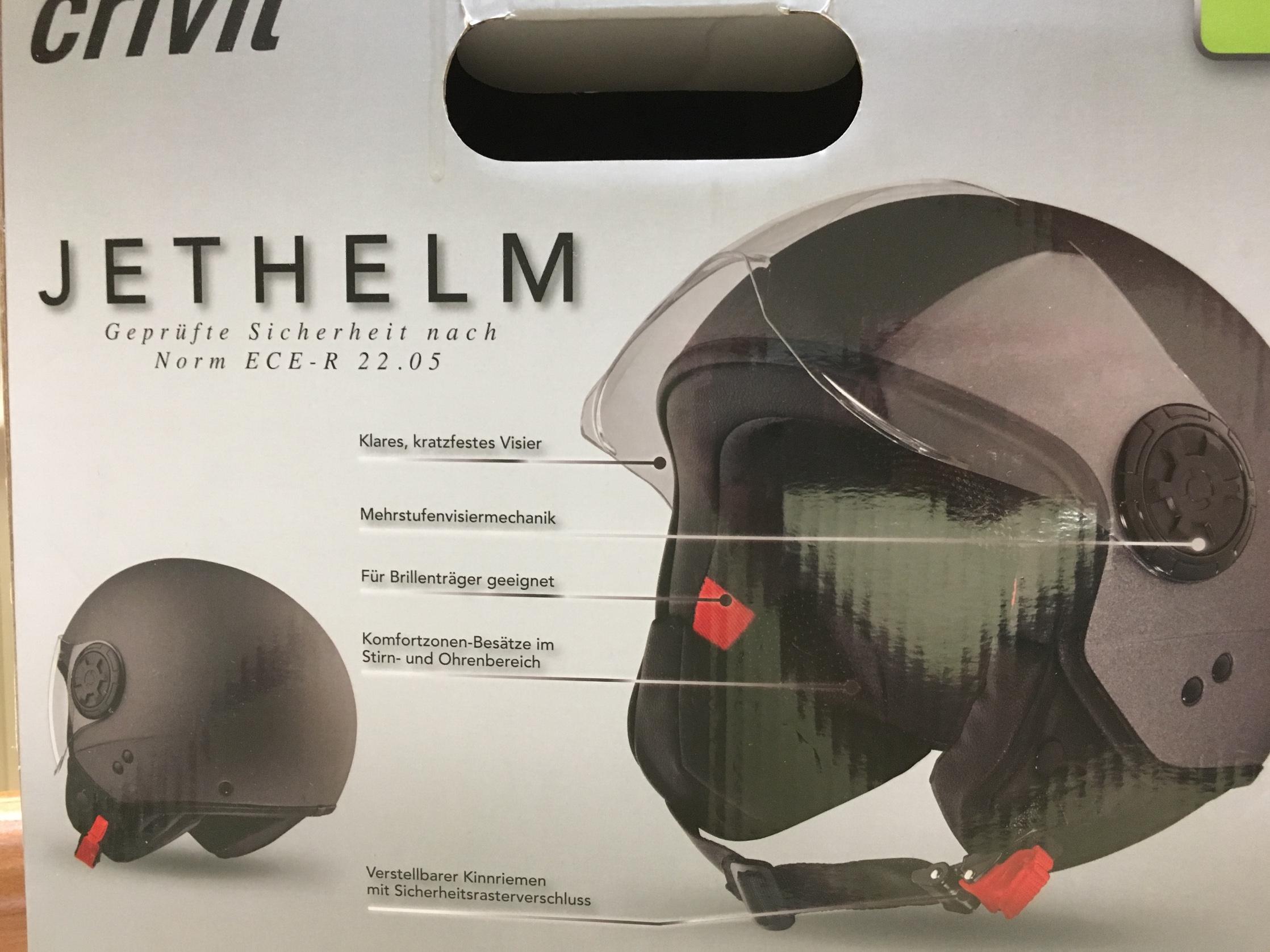 NEU Motorrad Motorroller Helm CRIVIT Jethelm in 80802 München für € 25 ...