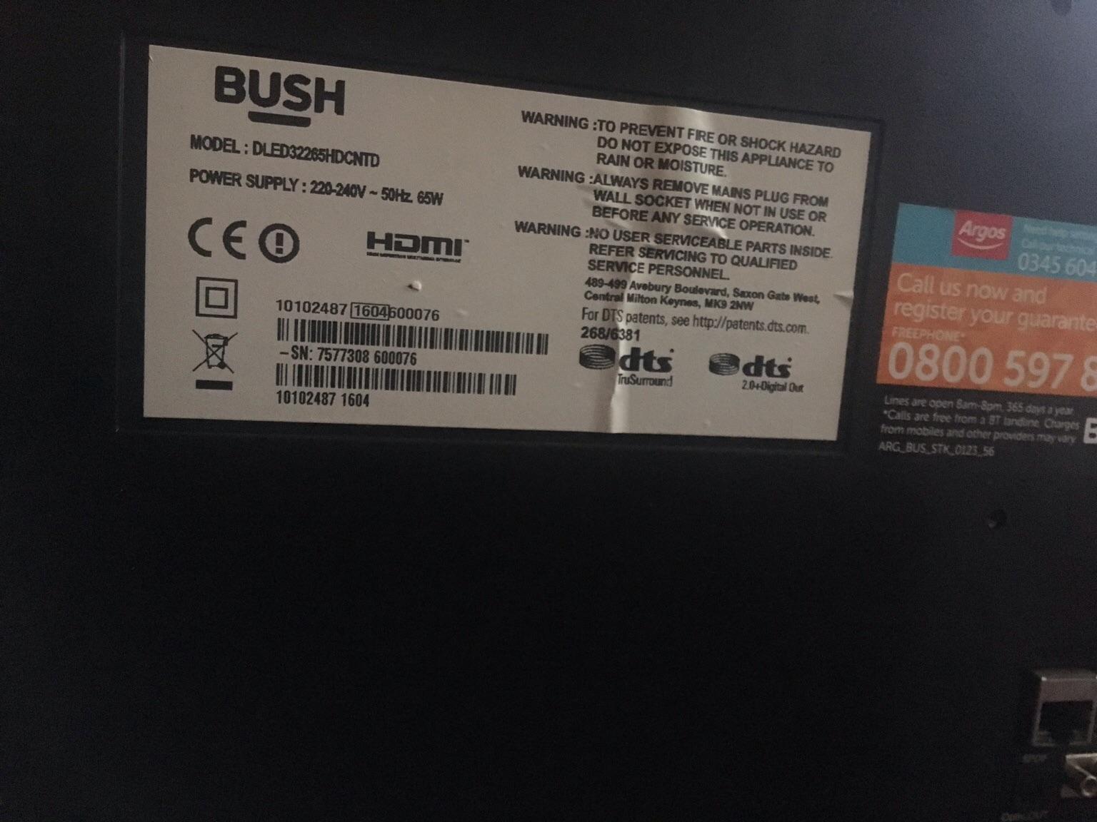 Bush 32 Inch HD Ready LED SMART TV bargain in HX1 Calderdale for £105. ...