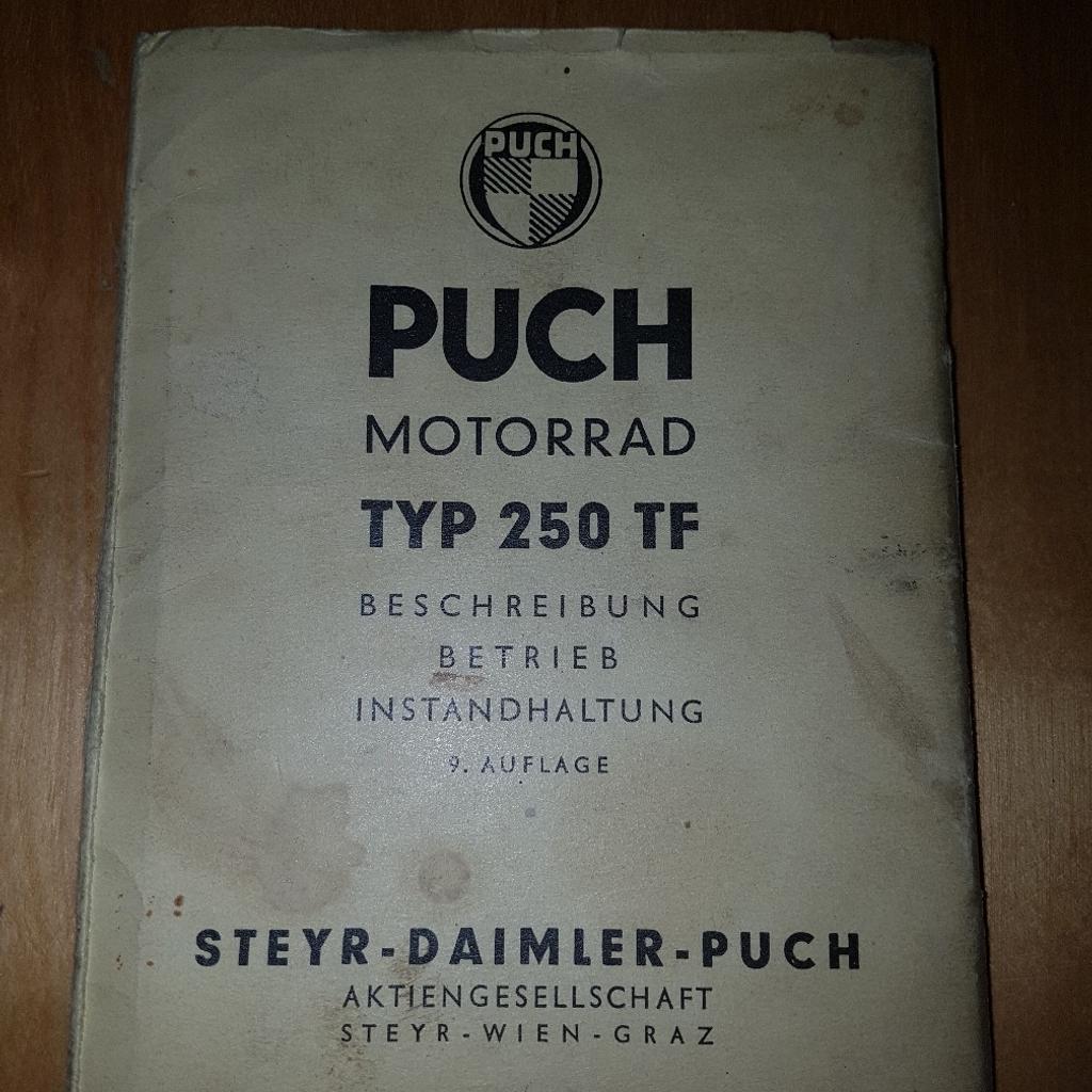 Orig. Puch Motorrad Typ 250 TF Beschreibung in 4405 Steyr für 50,00 € zum Verkauf | Shpock DE