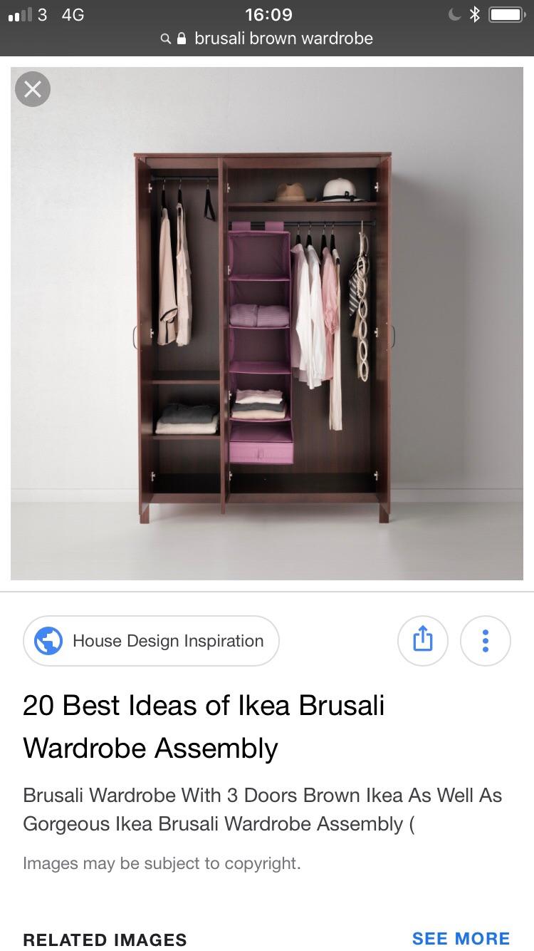 Ikea Brusali Wardrobe in SG13 East Hertfordshire for £40.00 for sale ...