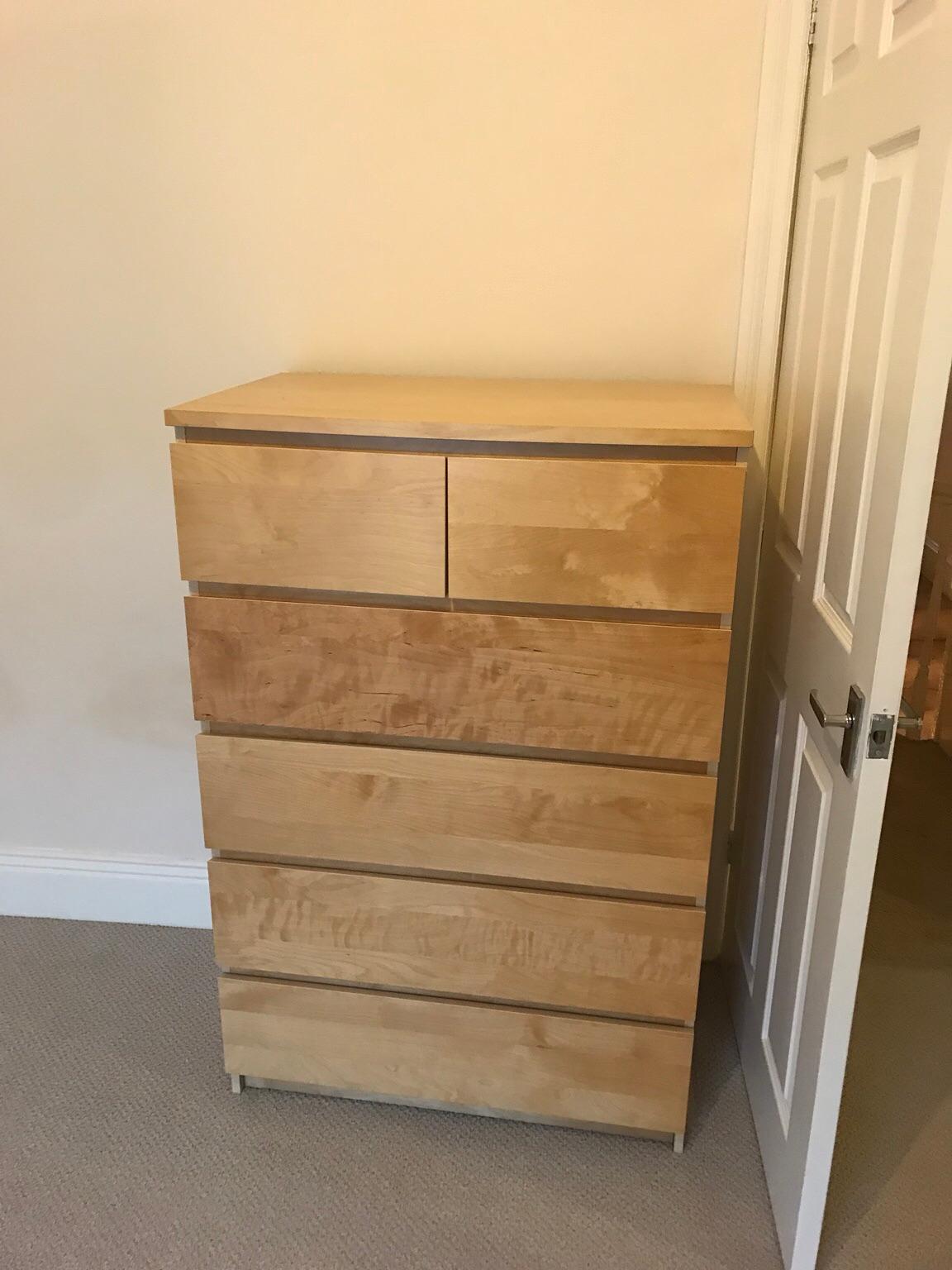 Pair of Malm Birch 6 drawer Chests in TS17 Ingleby Barwick für 50,00 ...