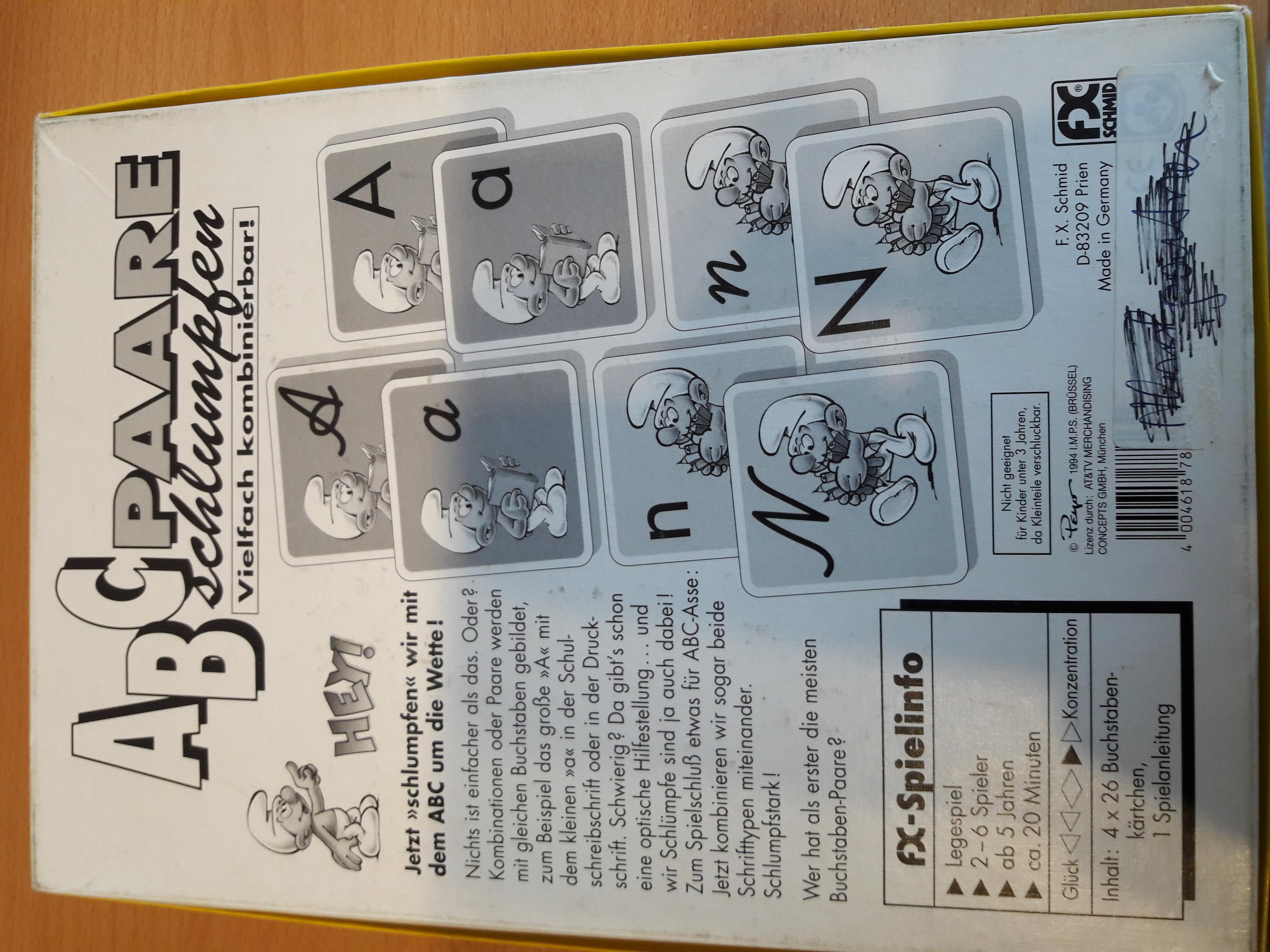 ABC Paare schlumpfen in 5224 Auerbach für 11,00 € zum Verkauf | Shpock DE