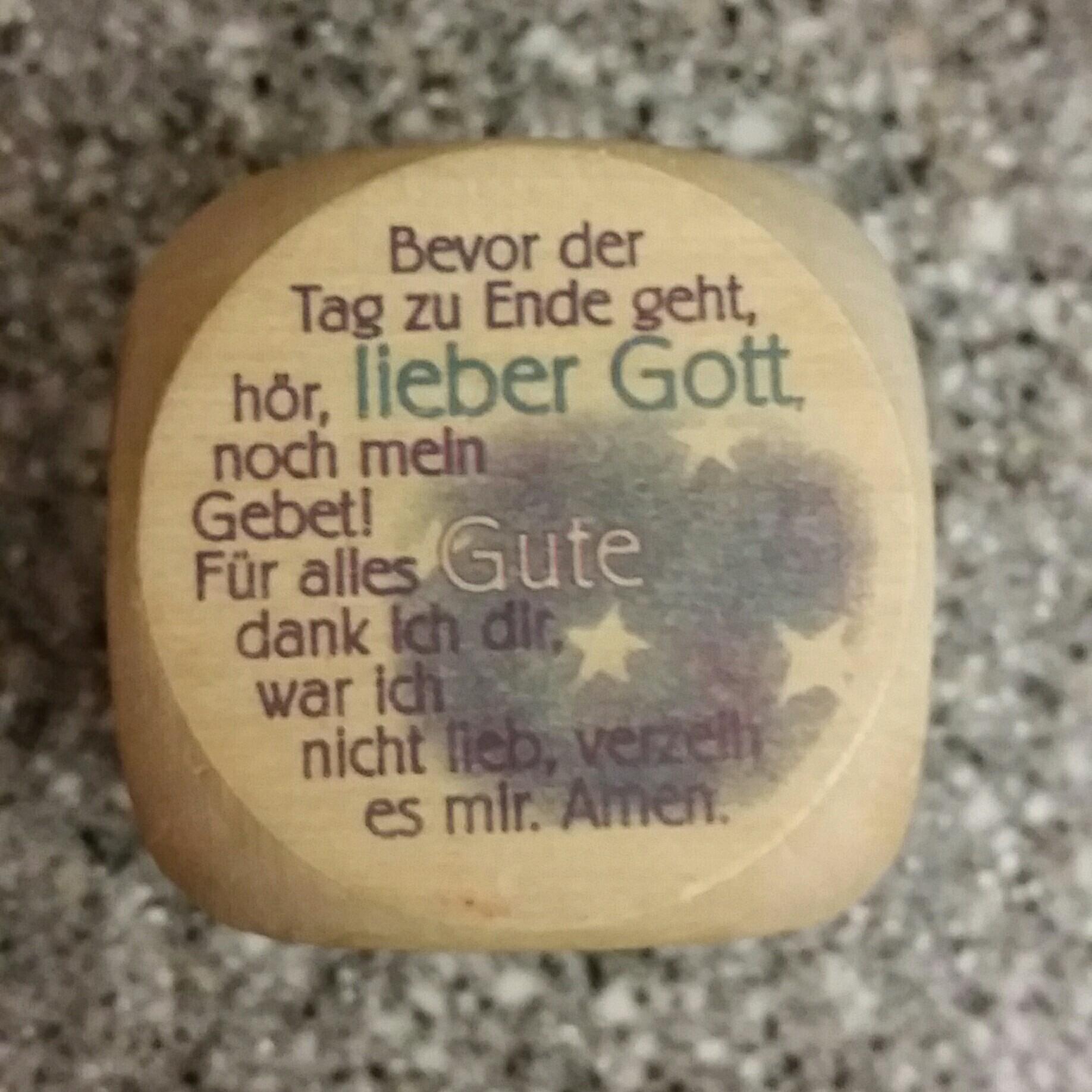 Bunter Gebetswürfel/Deko/Erstkommunion in 9911 Assling für 3,00 € zum ...