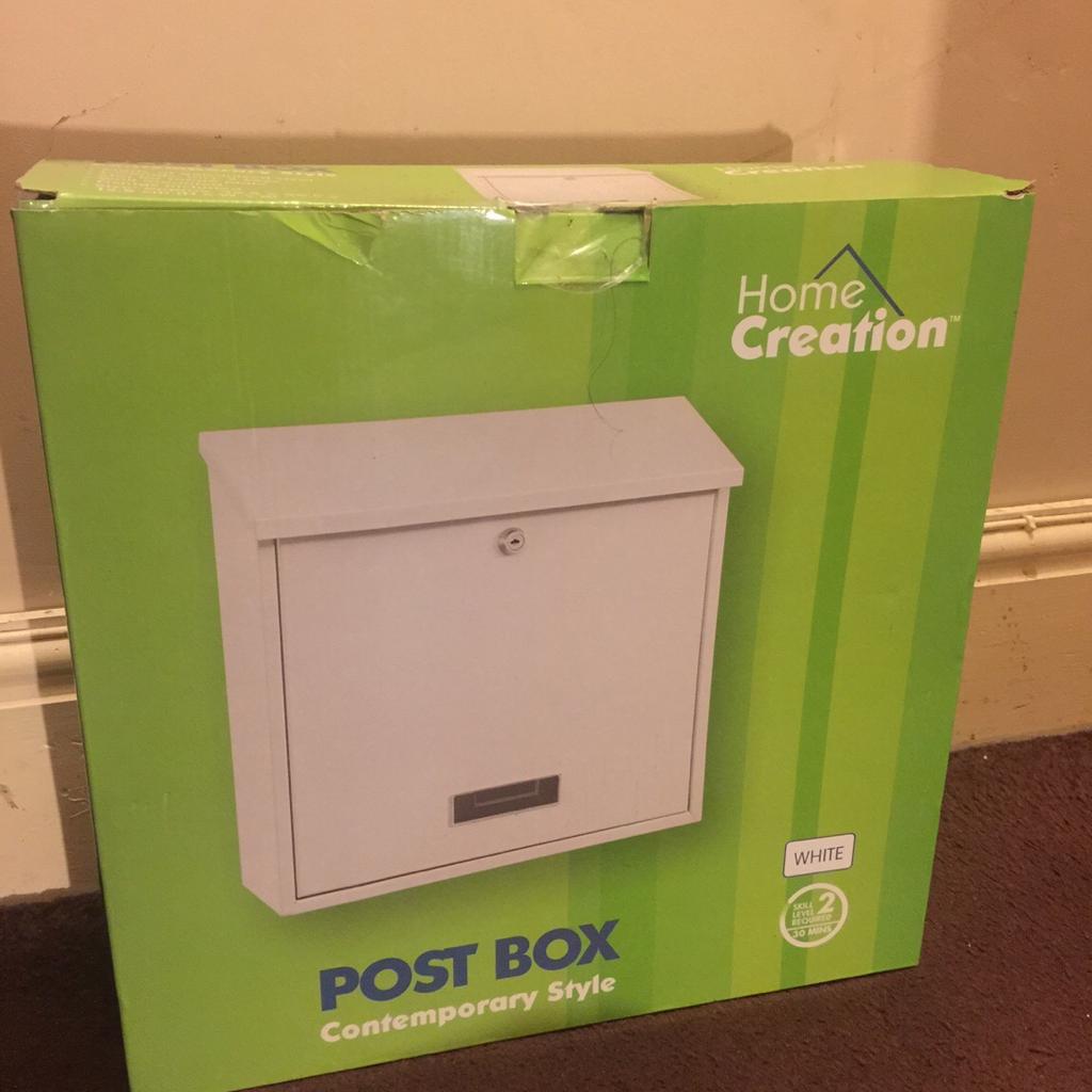 White post box letter box contemporary style in S7 Sheffield für £ 5,00 ...