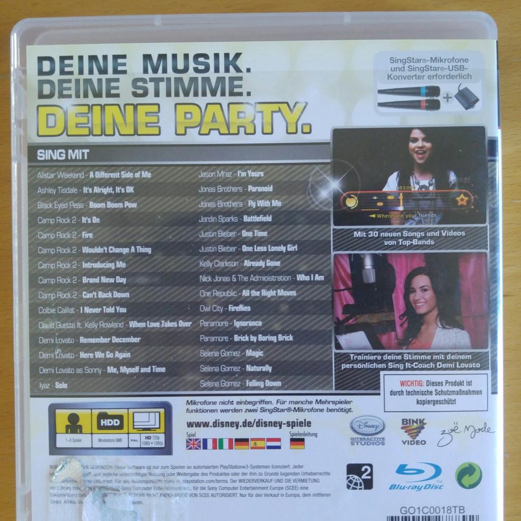 Disney Sing It Pop Party PS3 in 4061 Pasching für 6,00 € zum Verkauf ...