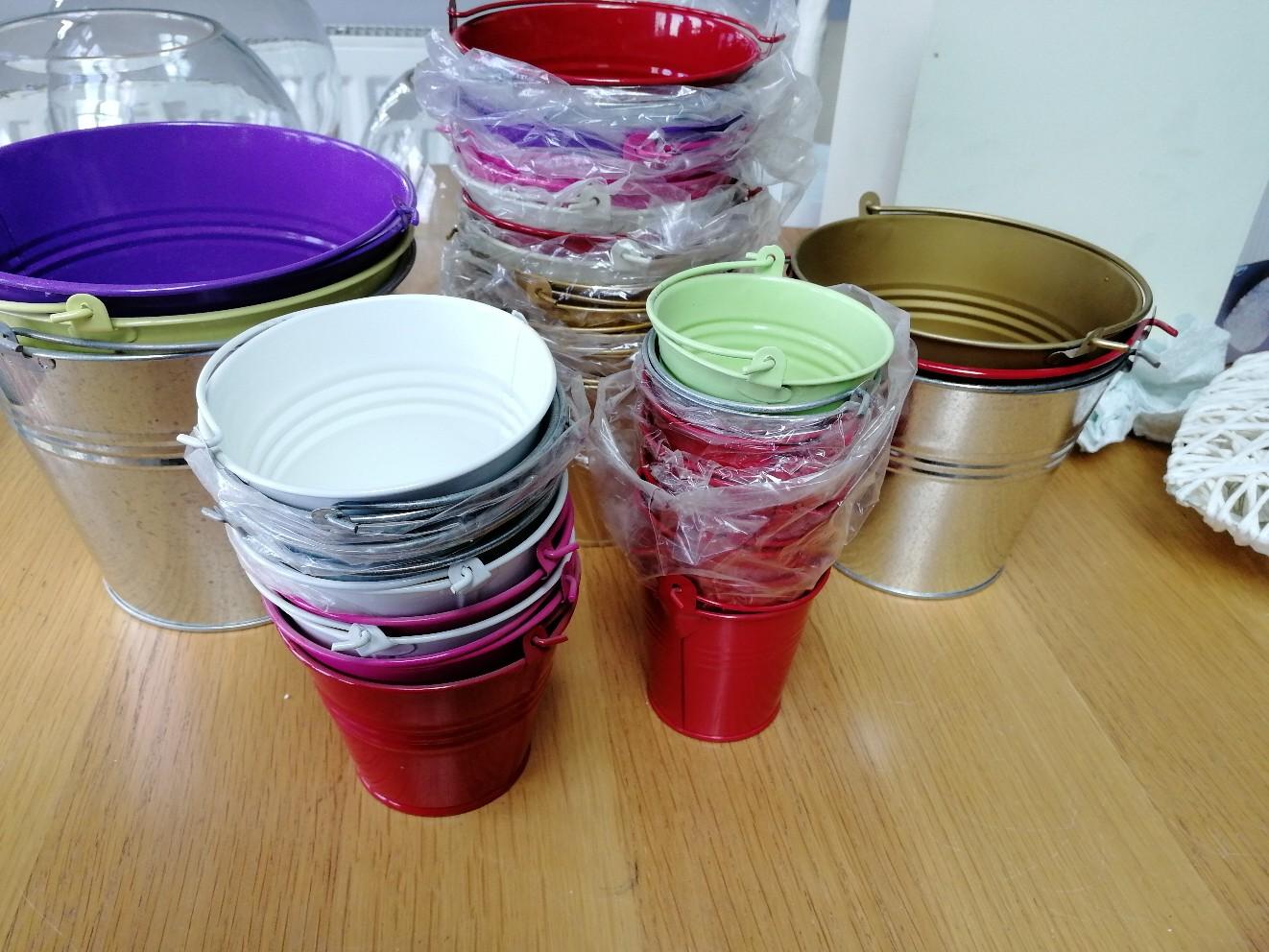 Metal craft pails assorted colours and sizes in NG18 Nottinghamshire ...