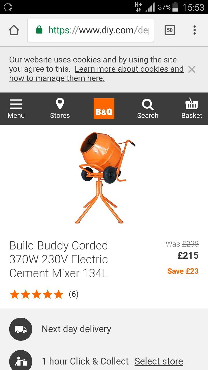 Build Buddy Electric Cement Mixer in LL14 Mawr für £ 140,00 zum Verkauf ...