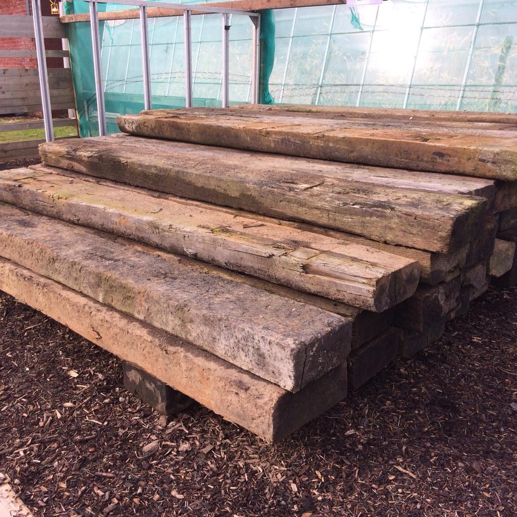 Reclaimed rail way sleepers x6 and some halfs in East Hertfordshire für ...