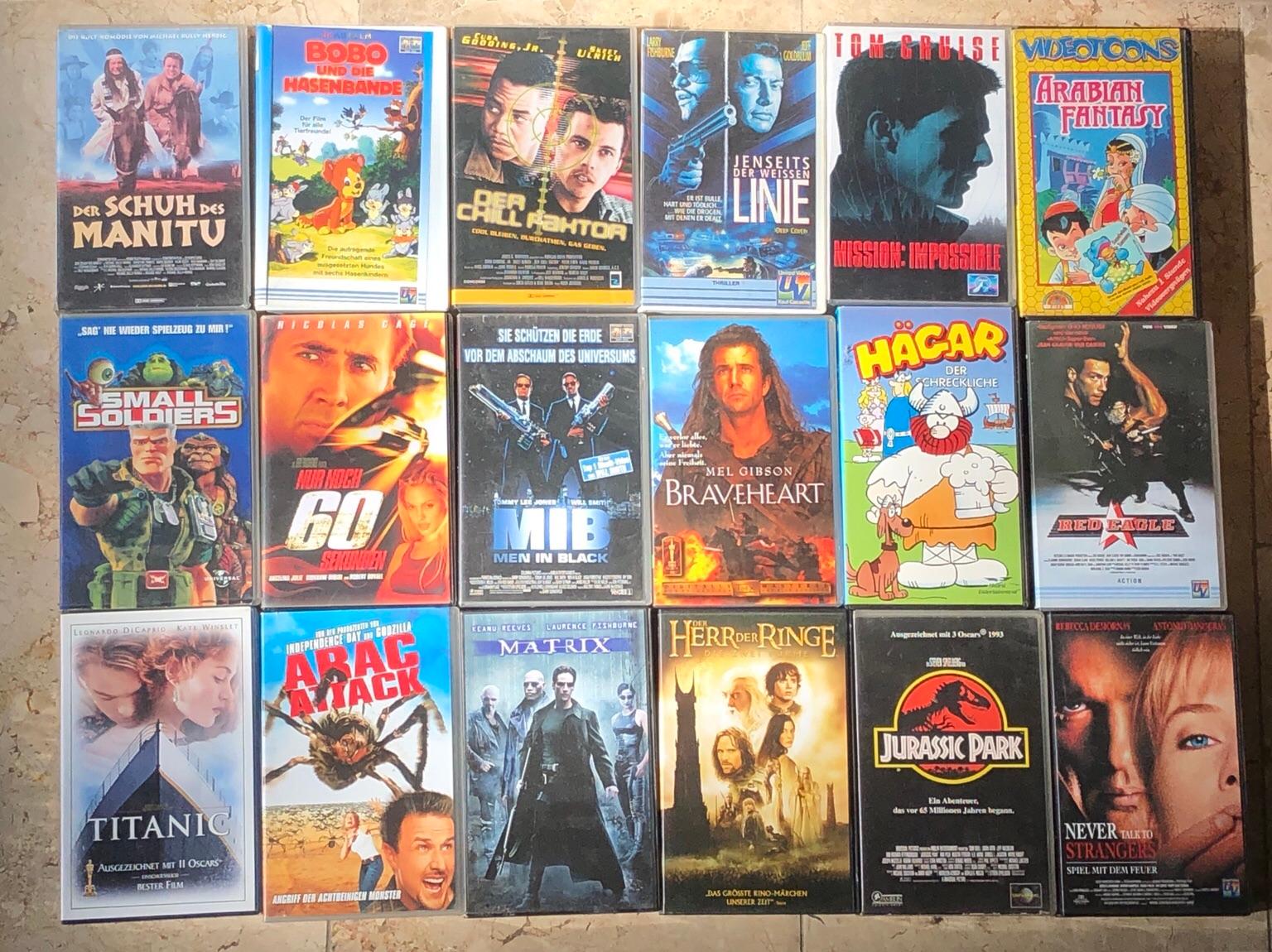 VHS Video Kassetten Sammlung in 97241 Bergtheim für gratis zum Verkauf | Shpock DE