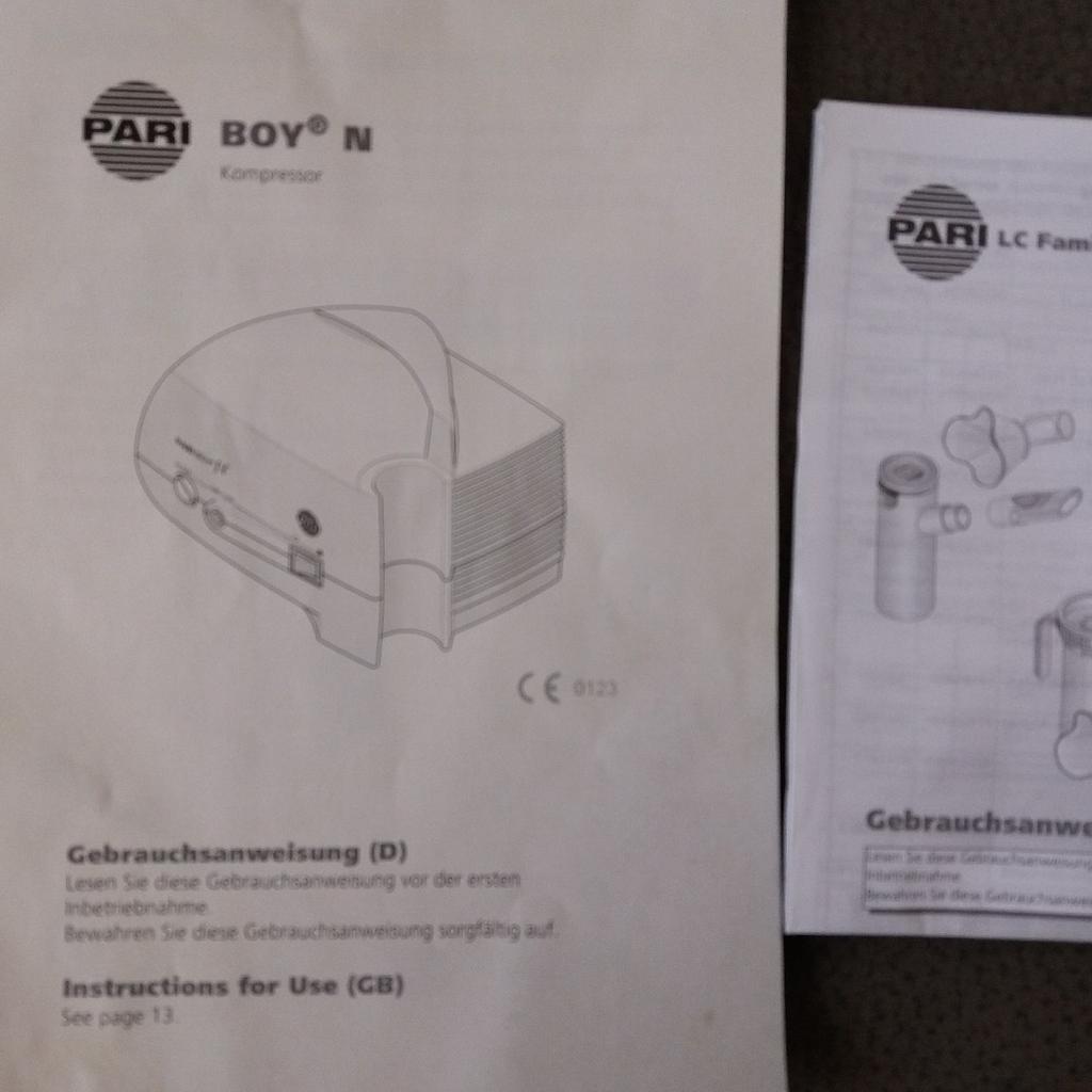 Inhalationsgerät Pari Boy N in 97688 Bad Kissingen für 35,00 € zum ...