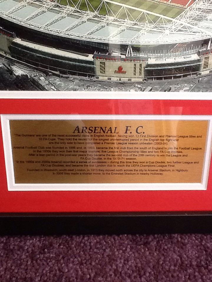 Arsenal FC frame in SW20 Merton für £ 15,00 zum Verkauf | Shpock AT