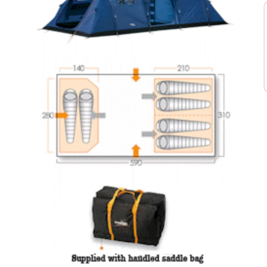 Vango tigris 600 family tent in SE12 Royal Borough of Greenwich für 150 ...