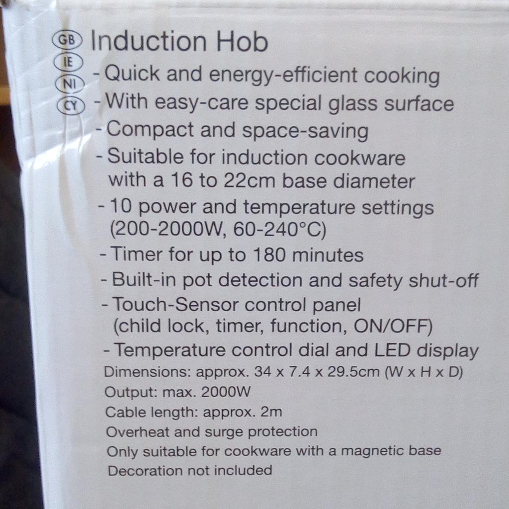 Silvercrest induction hob in CT2 Canterbury für 10,00 £ zum Verkauf ...