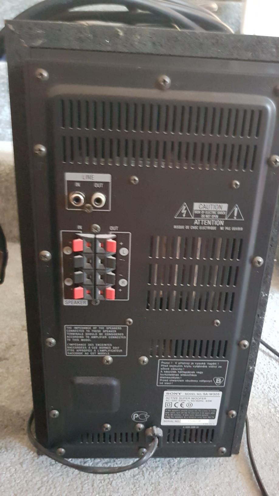Sony SA-W305 Subwoofer in Braintree für £ 45,00 zum Verkauf | Shpock AT