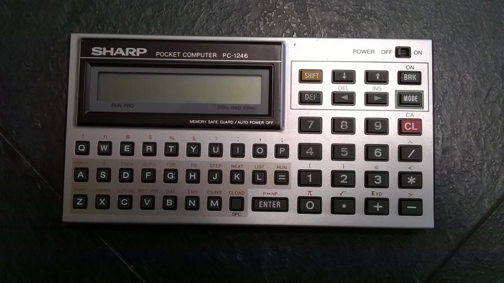 RETRO 1980s SHARP POCKET COMPUTER/CALCULATOR in PR5 Ribble für 12,50 £ zum Verkauf | Shpock DE