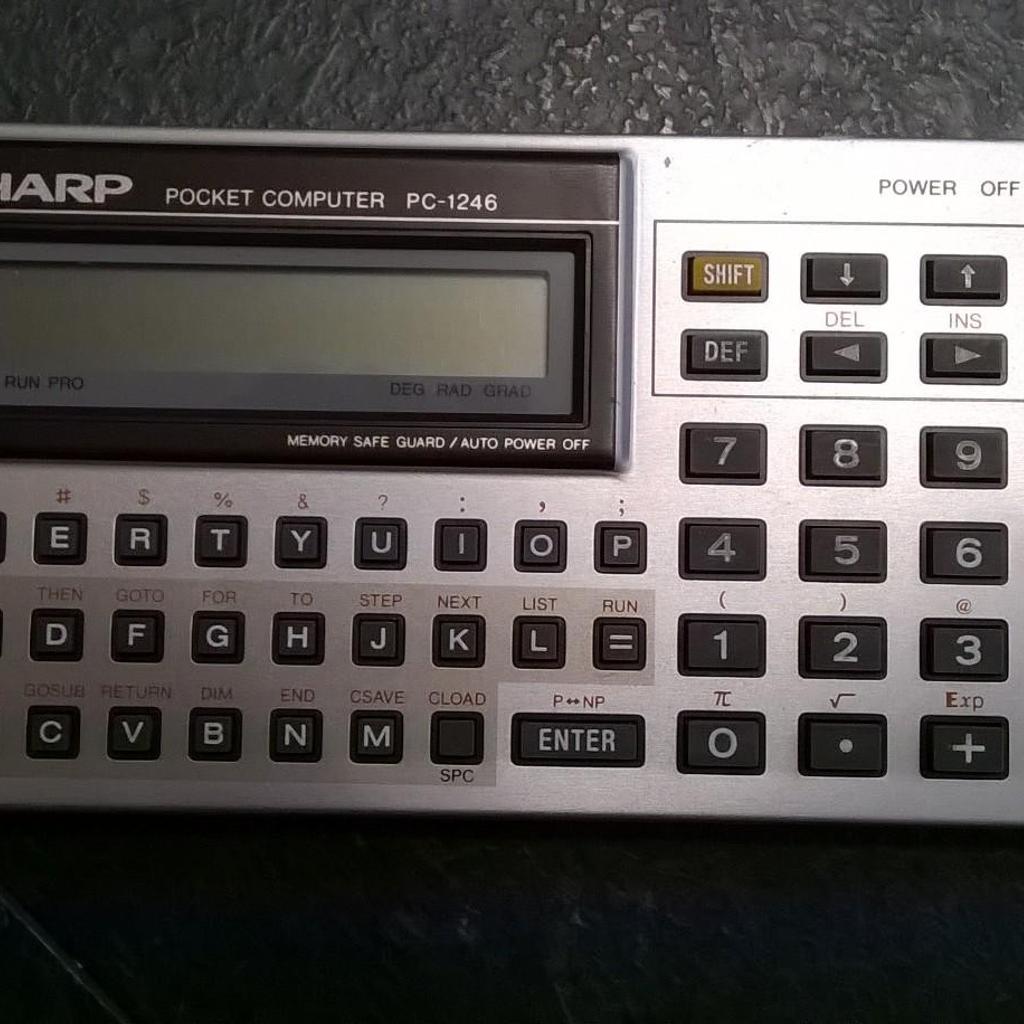 RETRO 1980s SHARP POCKET COMPUTER/CALCULATOR in PR5 Ribble für 12,50 £ zum Verkauf | Shpock DE