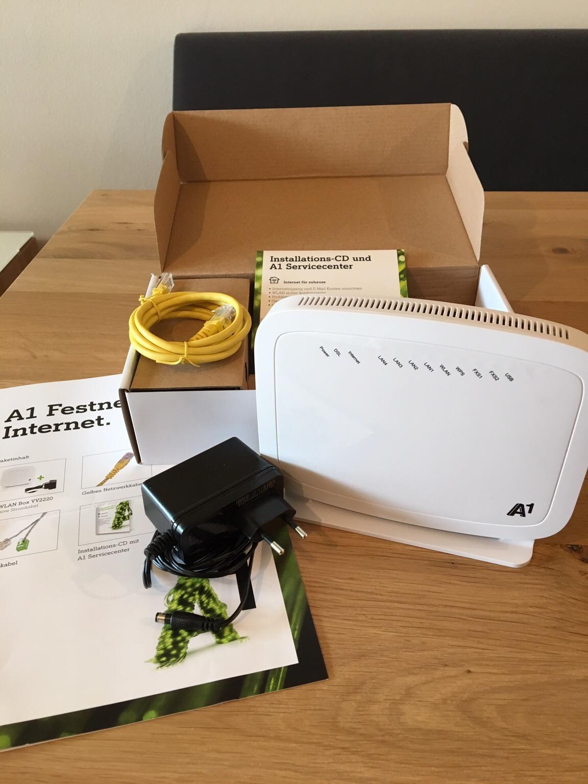 **NEU, OVP** A1 WLAN Router/Box VV2220 VDSL in 9500 Villach for €15.00 ...