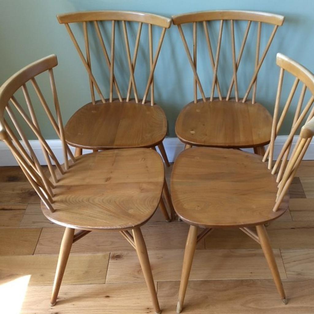 4x retro Ercol candlestick dining chairs in RM11 Havering für £ 320,00 ...