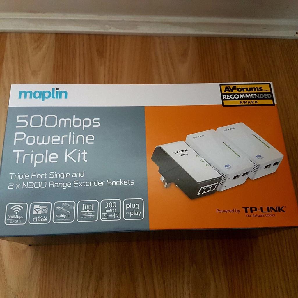 500 mbps maplin power line triple kit in BB1 Blackburn für £ 25,00 zum ...