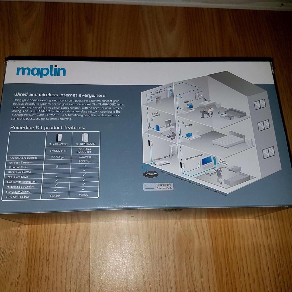 500 mbps maplin power line triple kit in BB1 Blackburn für £ 25,00 zum ...