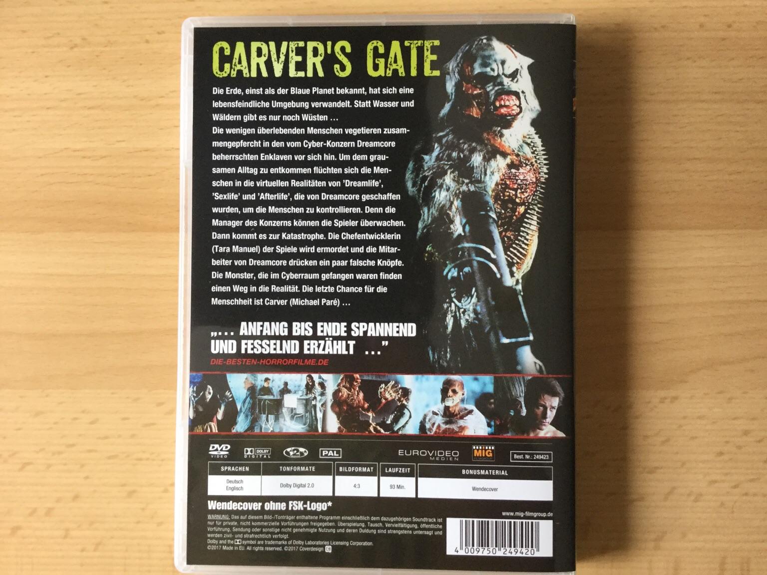 Uncut-DVD: Carver's Gate-Tor zur Hölle (1995) in 01069 Dresden für 6,00 ...