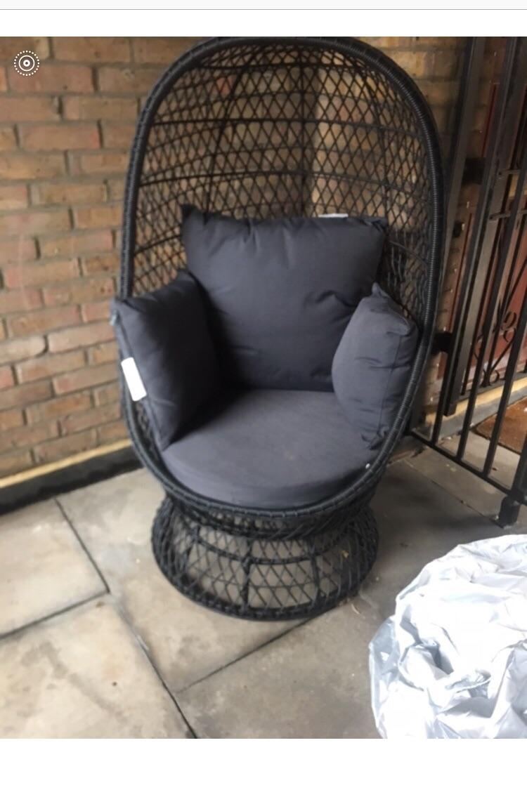Anya rattan egg swivel chair in E16 Newham for £140.00 for sale | Shpock