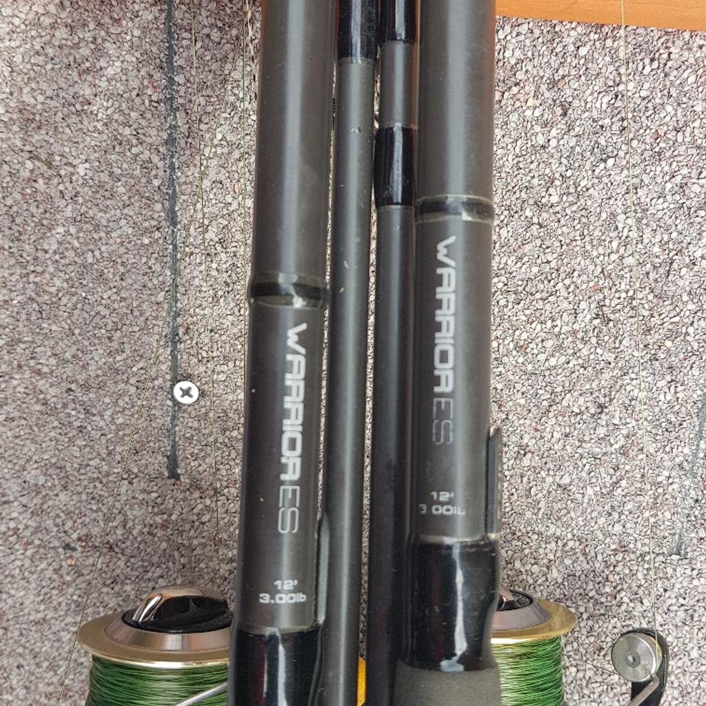 2 fox warrior es 3lb 12ft carp rods and reel in Preston for £100.00 for ...