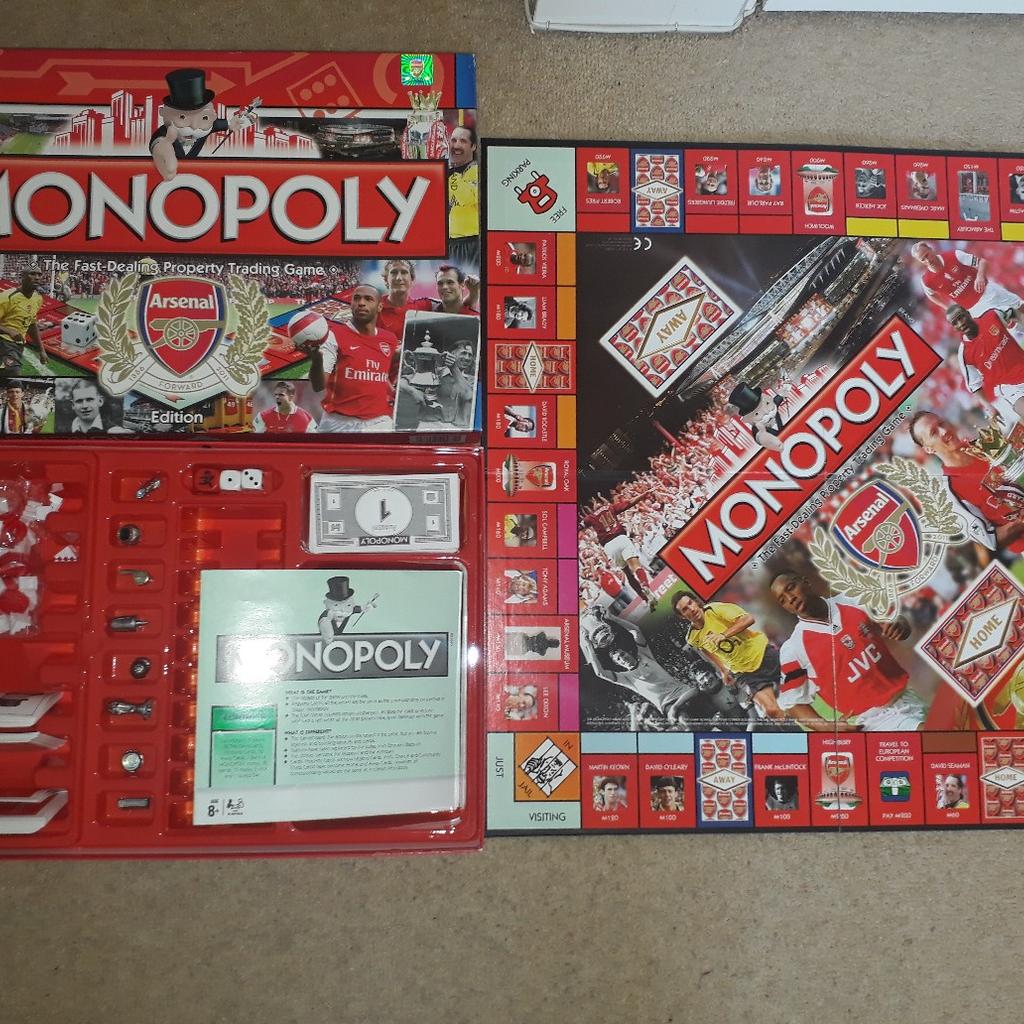 Arsenal Monopoly Board game,book+Top Trumps in SN12 Melksham for £10.00 ...