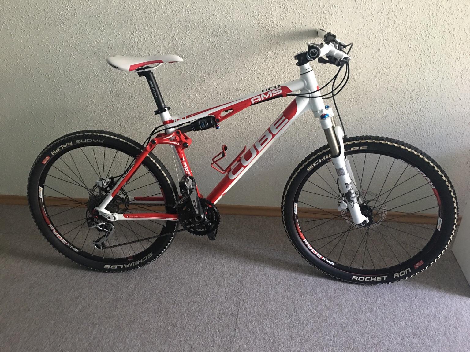 Cube AMS Pro 100 HPA Fully rot/ weiß 26" in 08525 Plauen für 600,00 ...