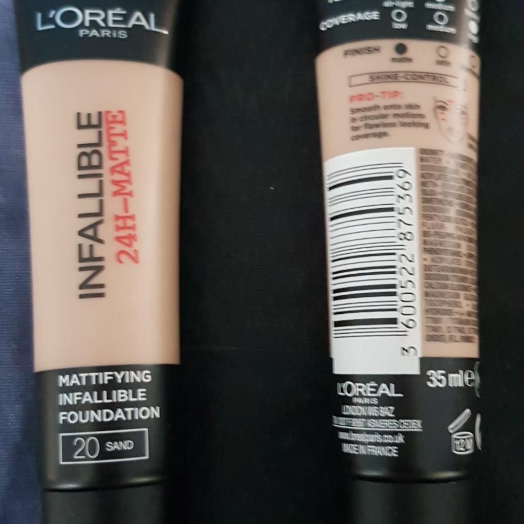 L'oreal Paris infallible 20 sand x 2 in DY1 Dudley für £ 5,00 zum Verkauf | Shpock AT