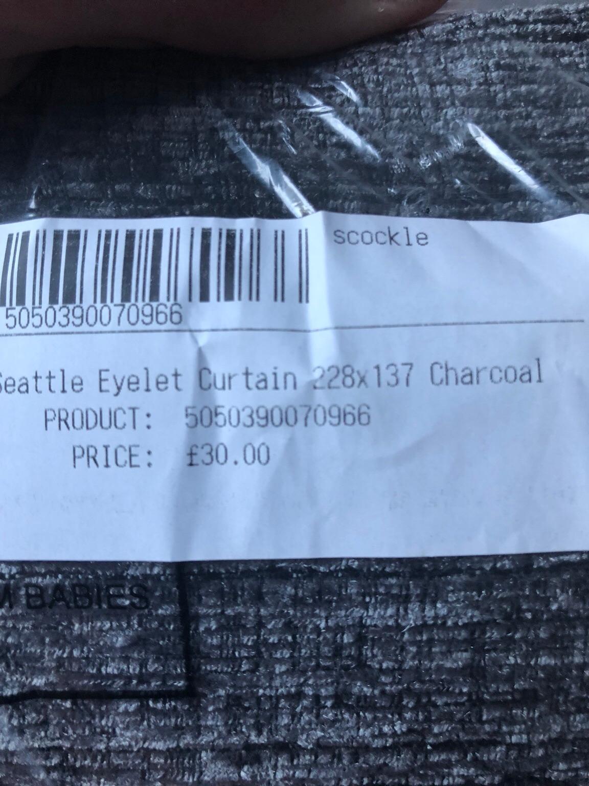 54"x53" Grey next eyelet curtains in London Borough of Bexley für 20,00 ...
