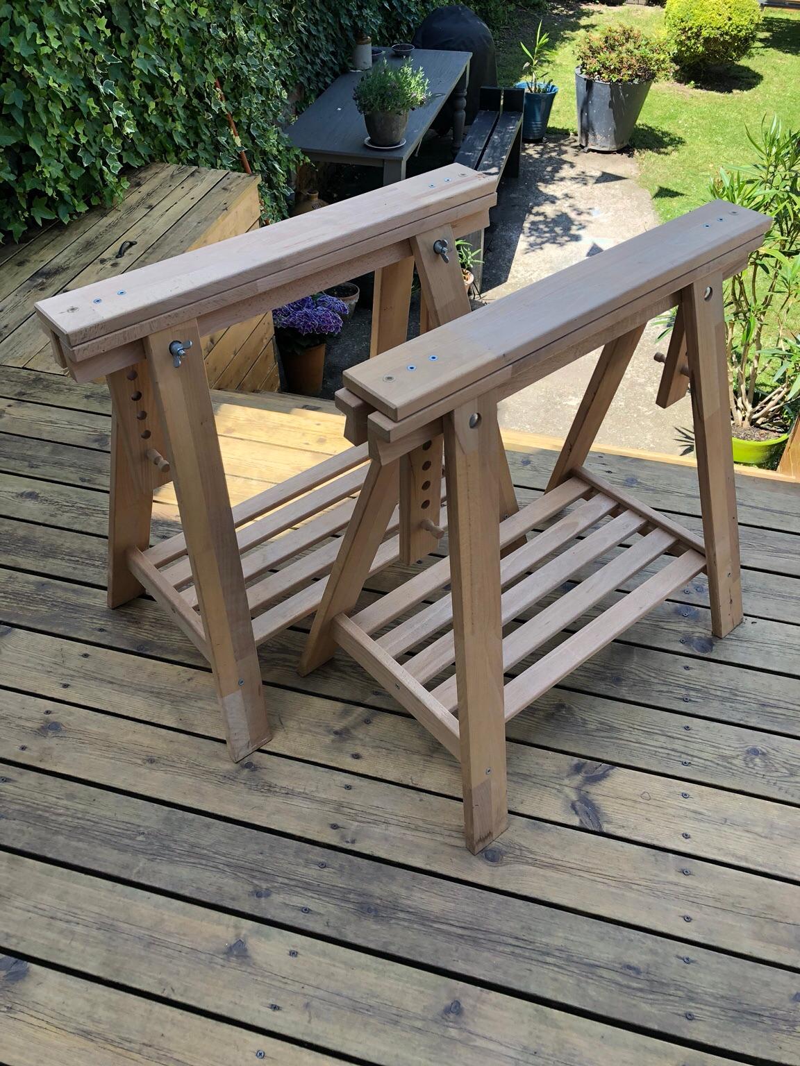 Wooden trestle table legs in SM2 Sutton für 20,00 £ zum Verkauf | Shpock DE