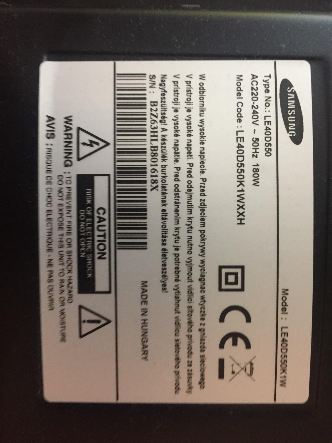 Samsung 40" LCD TV D550 Full HD in 4060 Leonding for €150.00 for sale ...