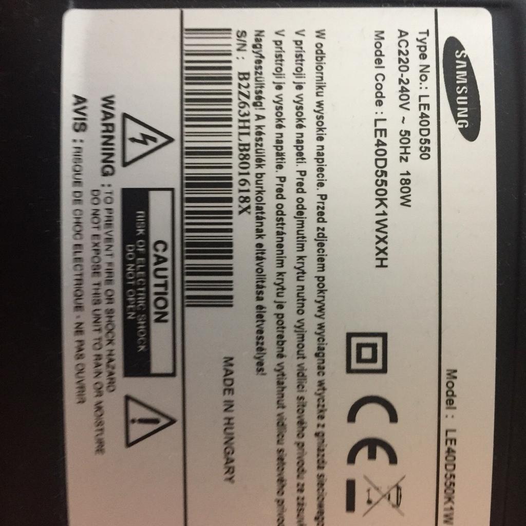 Samsung 40" LCD TV D550 Full HD in 4060 Leonding für 150,00 € zum ...