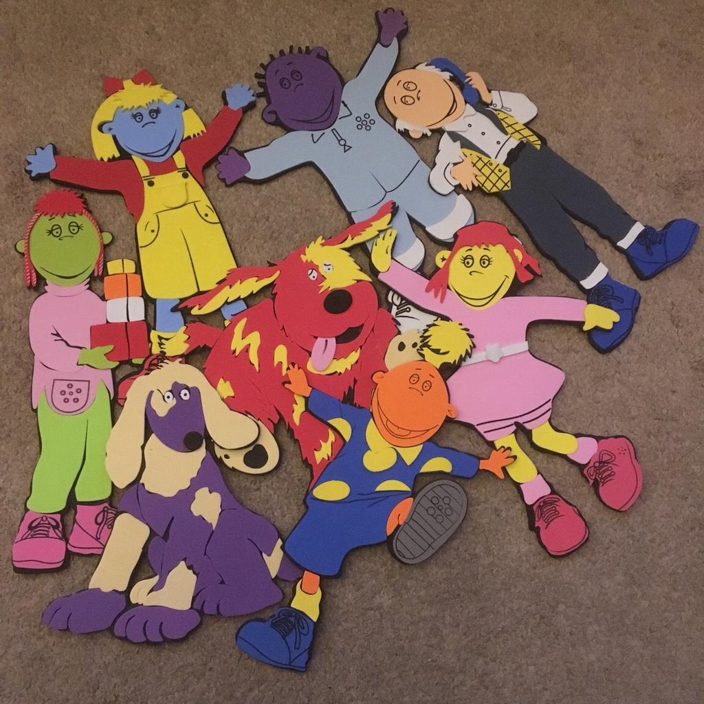 Full set Tweenies wall decoration figures in NG2 Nottinghamshire for £ ...