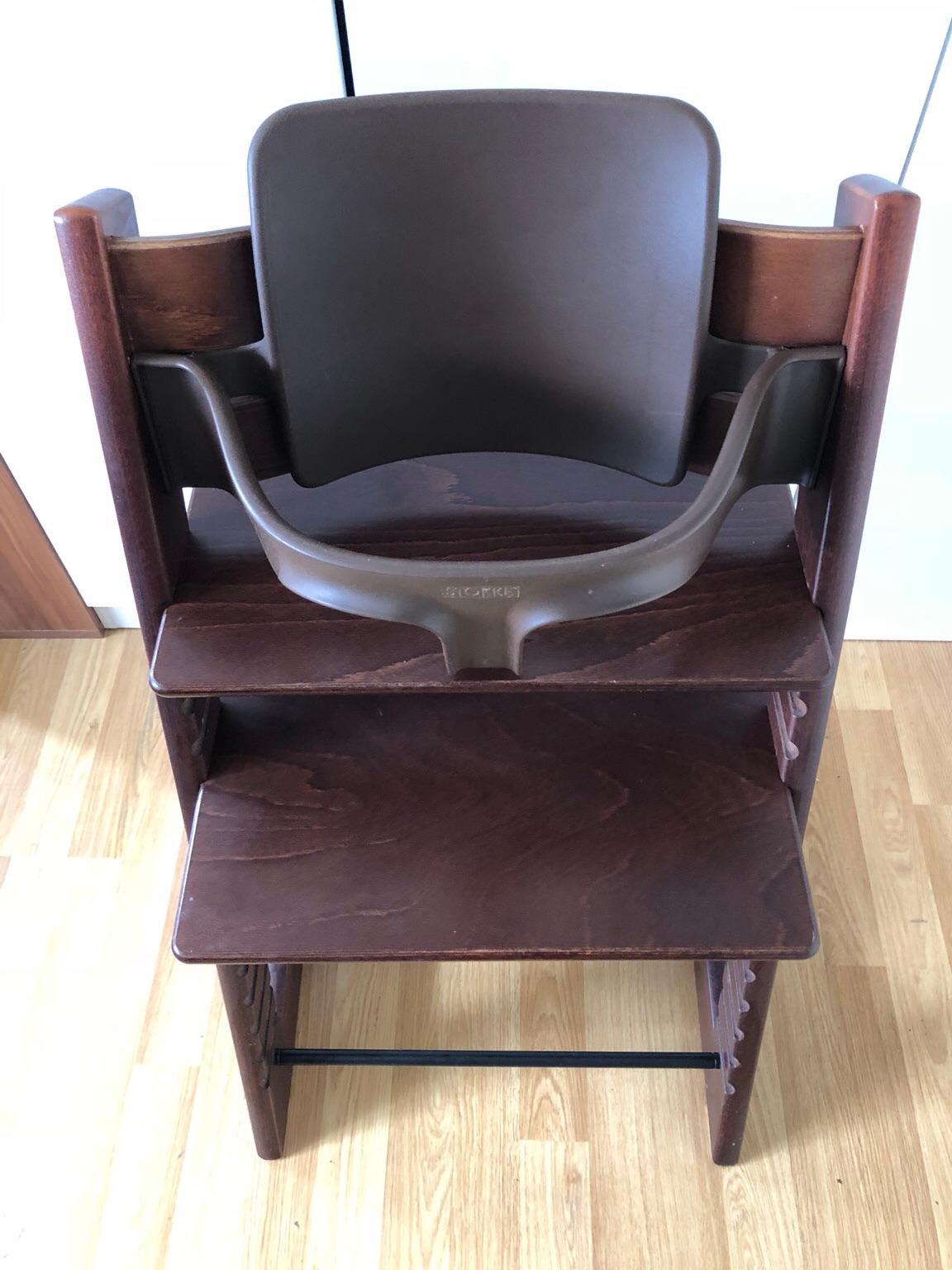 Stokke Tripp Trapp Brown highchair baby set in SW11 Wandsworth for £130 ...