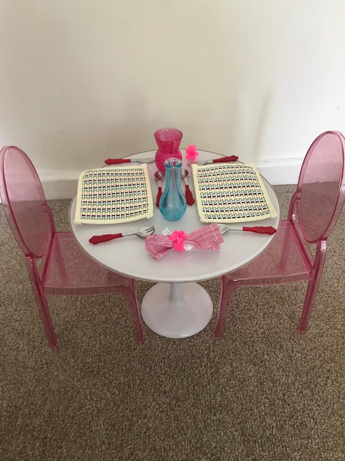 Our Generation dolls table and chairs in WS2 Walsall for £10.00 for ...