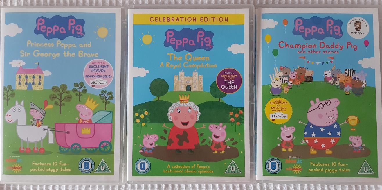 Peppa Pig DVDs x3 £5 in LE7 Charnwood for £3.50 for sale | Shpock