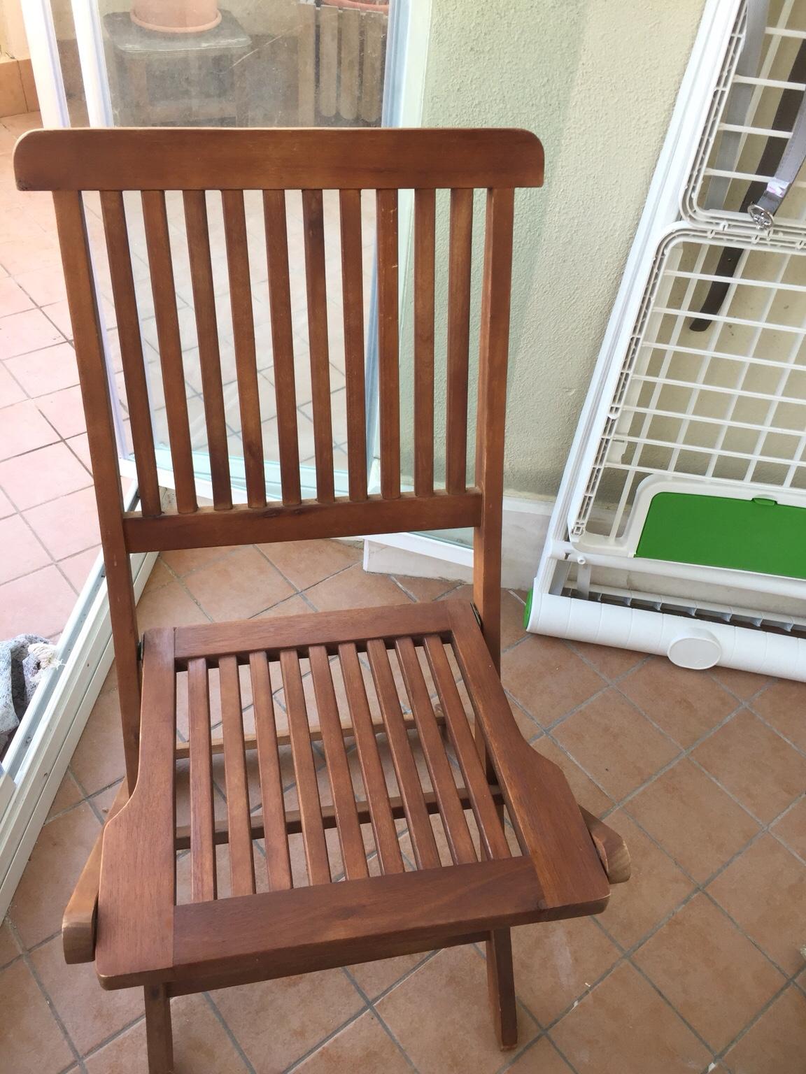 4 sedie da balcone in legno in 00125 Roma für € 50,00 zum Verkauf ...