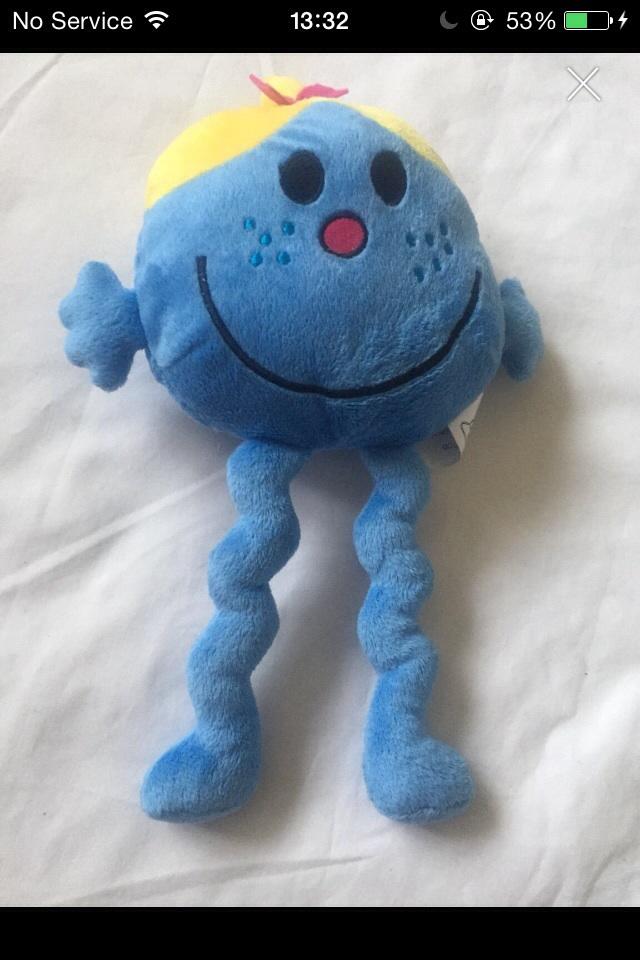 BLUE MR MEN SOFT PLUSH TEDDY EXC COND in FY3 Carleton für £ 1,00 zum ...