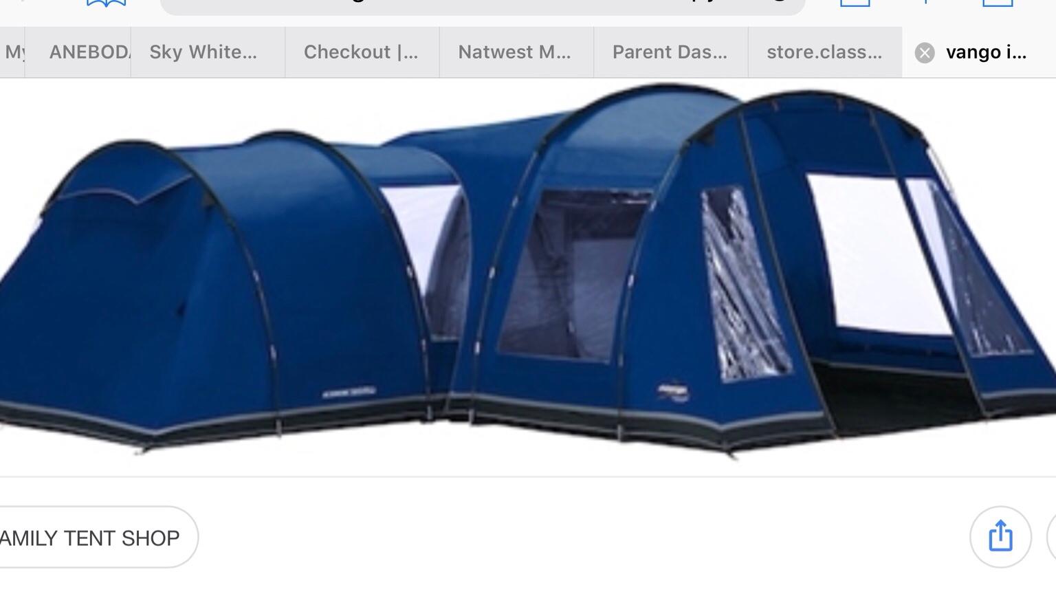 Vango Icarus 800 with extra canopy in für 220,00 £ zum Verkauf | Shpock DE