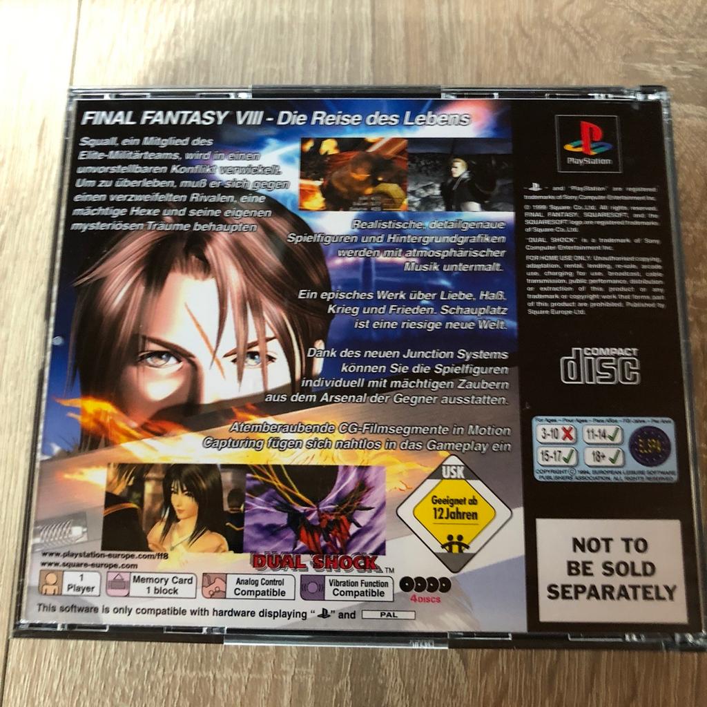 Ps1 Final Fantasy 8 Limited Edition in 93437 Furth im Wald für 260,00 ...