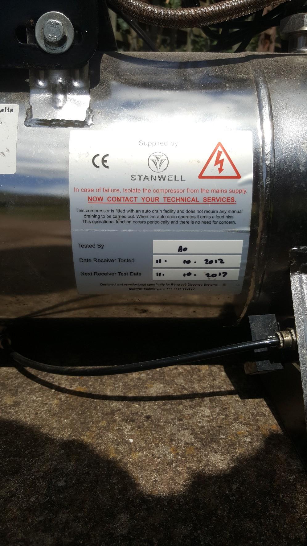 Stanwell air compressor 8 bar 24l 21kg unit in WS13 Lichfield für 80,00 ...