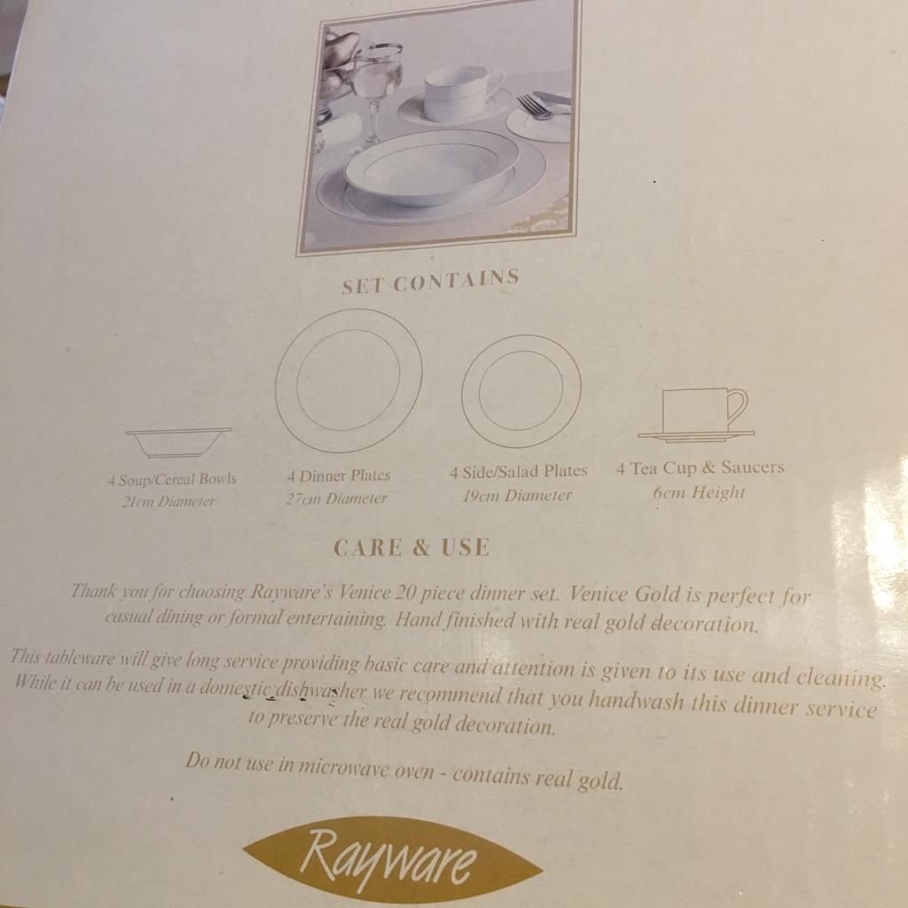 Dinner plate set. in SW16 London for £15.00 for sale | Shpock