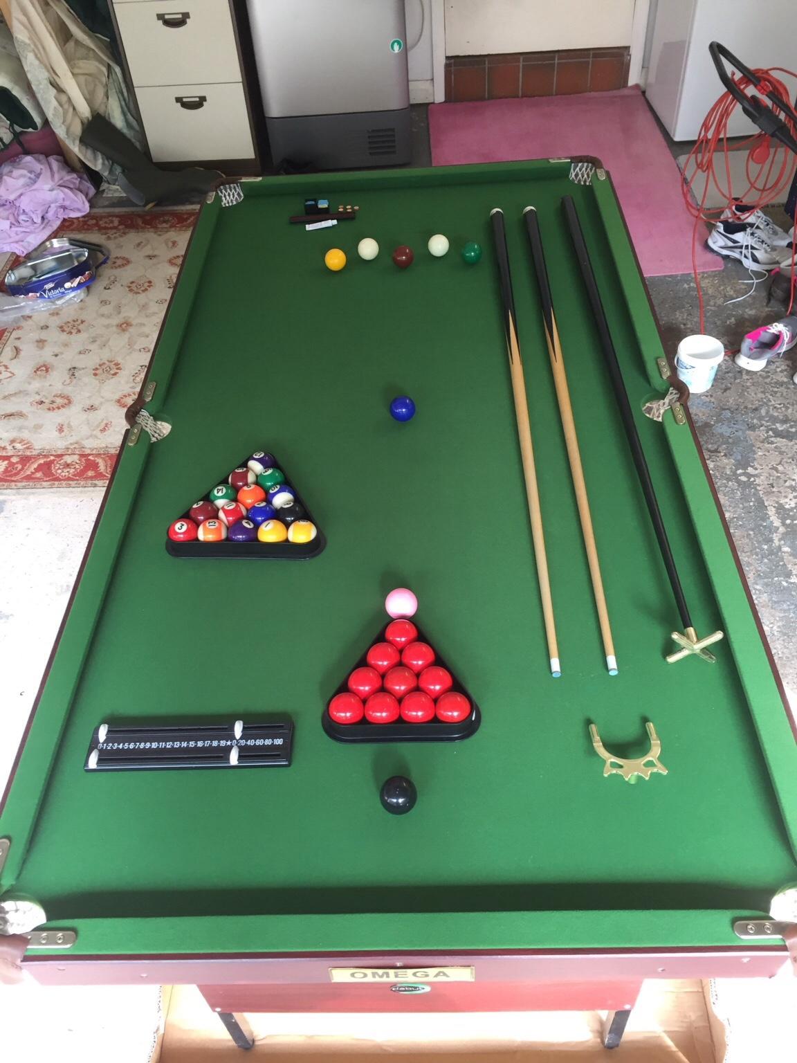Debut 6ft Omega Wow Snooker Table in BL6 Bolton für 30,00 £ zum Verkauf ...