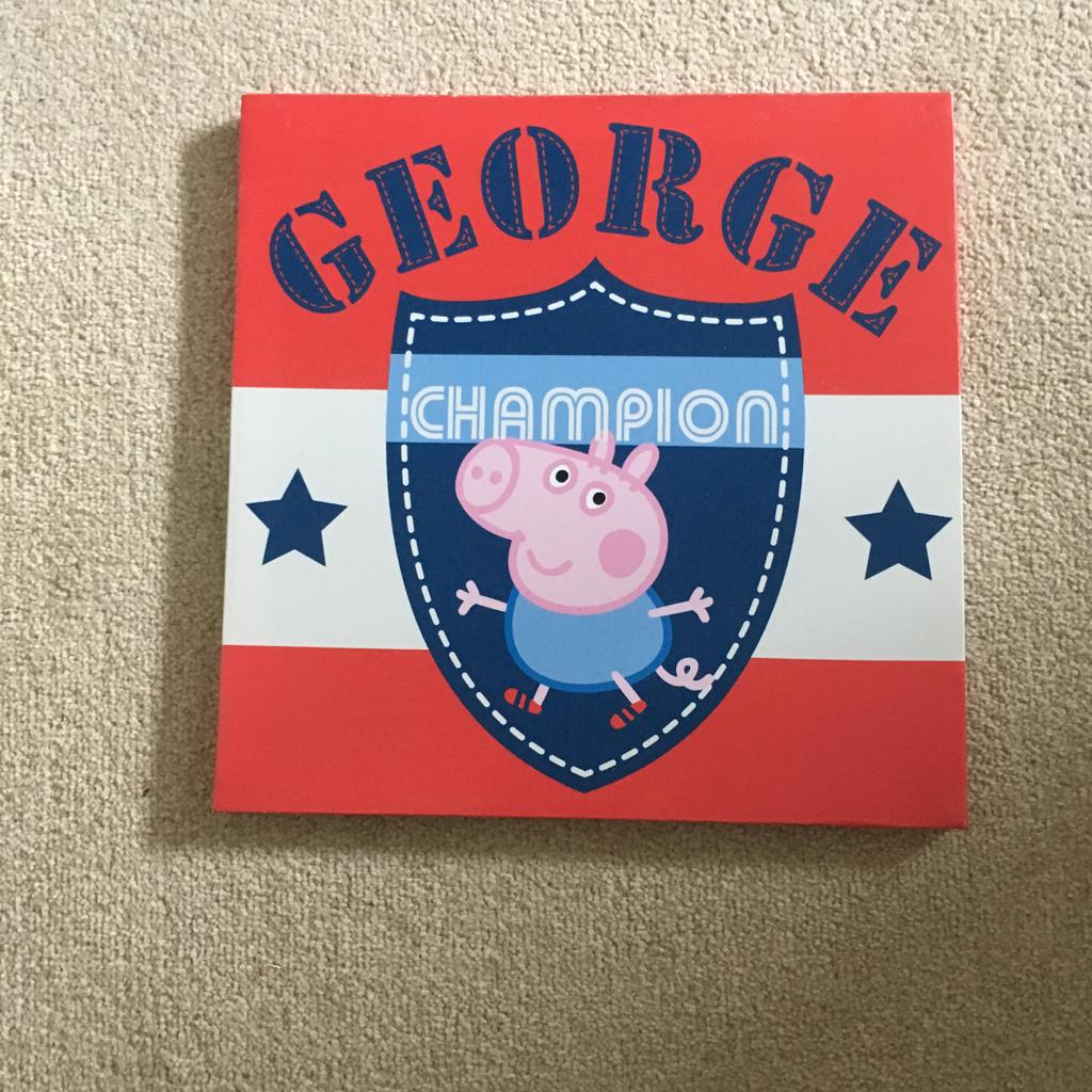 Kids Wall Canvas George from Peppa Pig in S43 Chesterfield für 2,50 ...