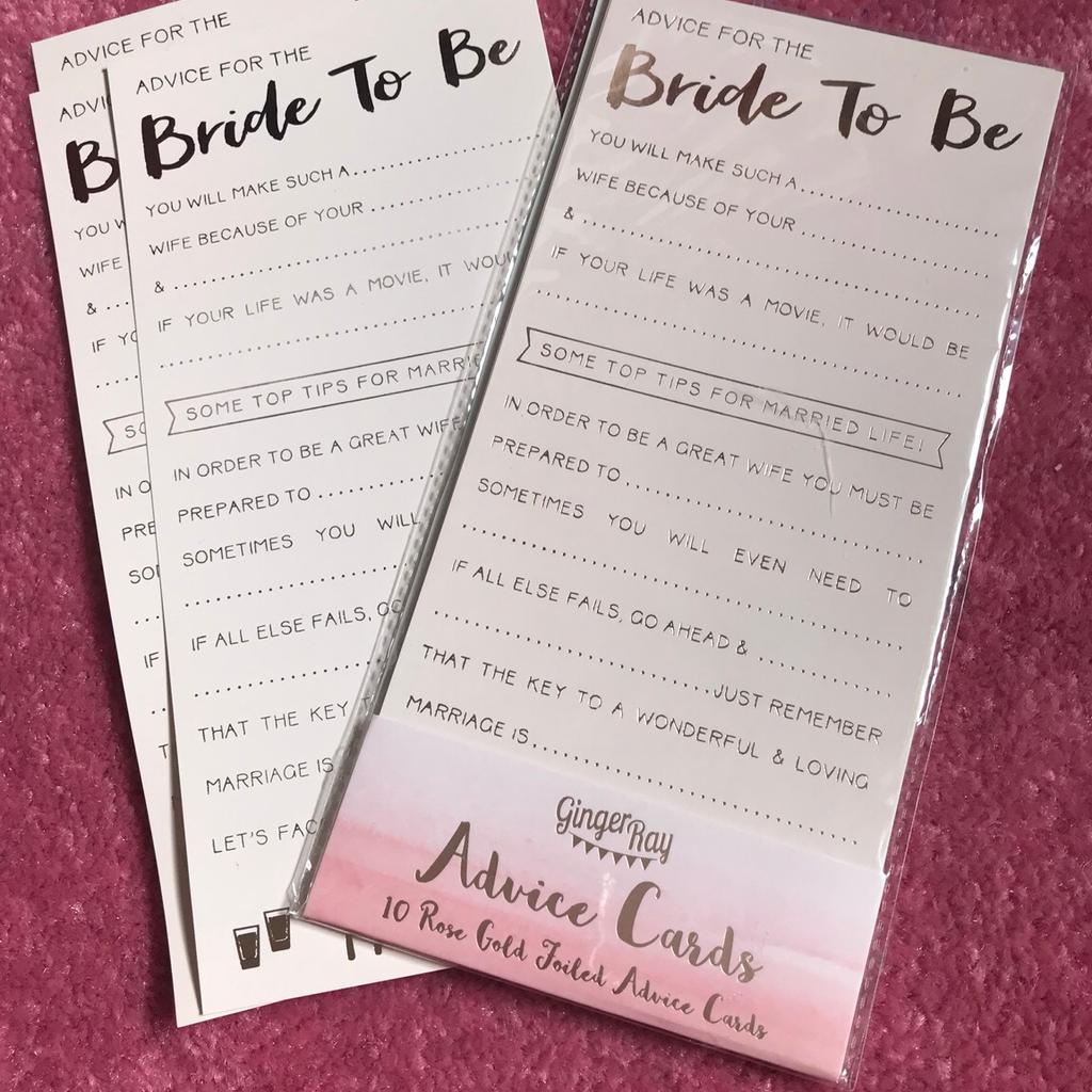 Hen party advice cards in DY10 Forest für £ 3,00 zum Verkauf | Shpock AT