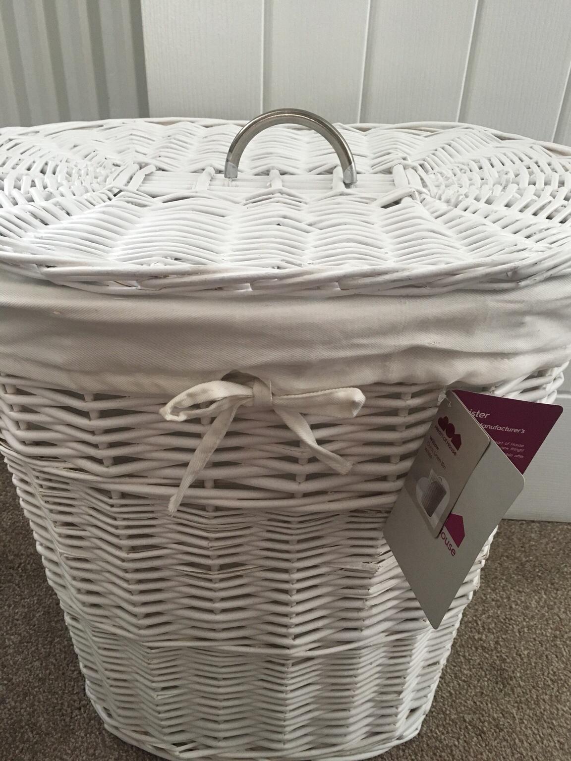 Argos wicker willow linen laundry bin basket in NG8 Nottingham for £15. ...