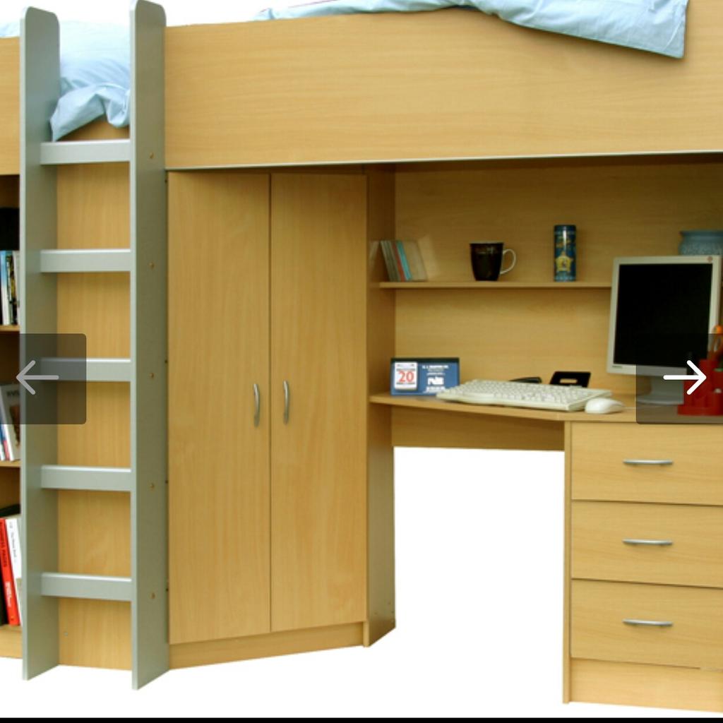 Cambridge high sleeper bed in Crook für 70,00 £ zum Verkauf | Shpock DE